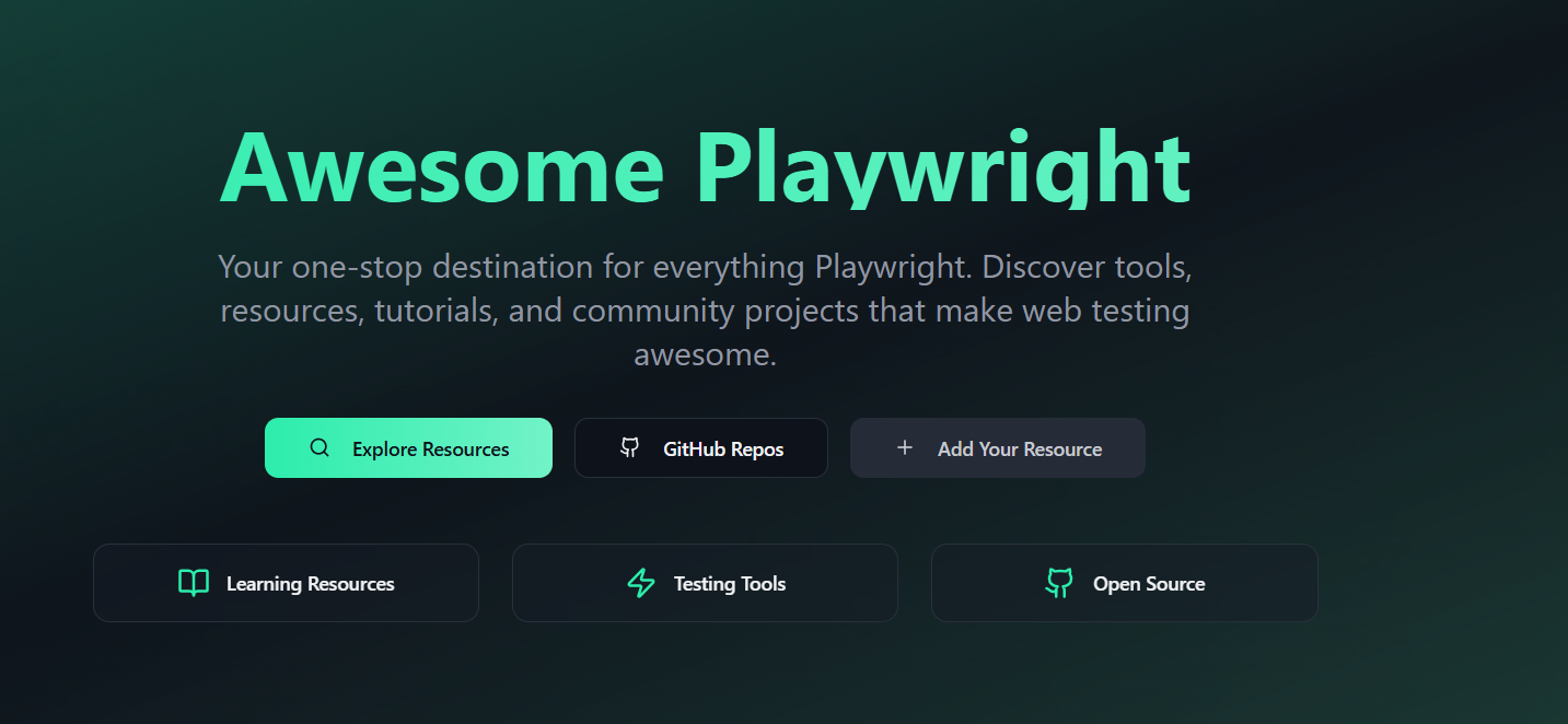 Awesome Playwright - One Stop for All Playwright Resources